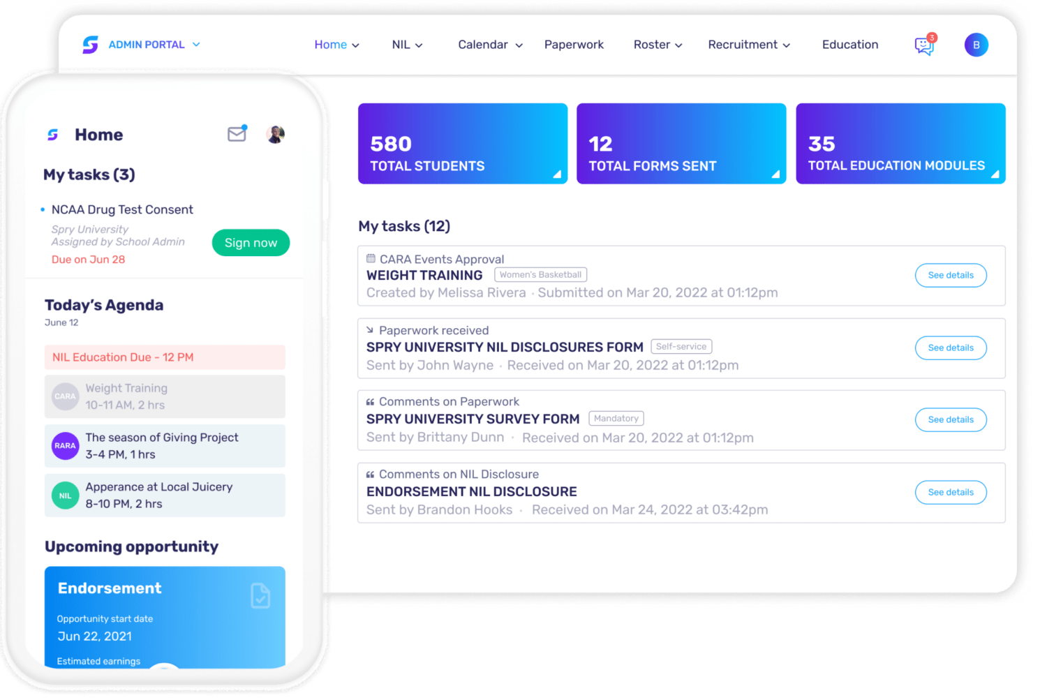 Spry | Mission Control for Your Athletic Departments