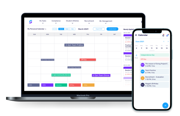 Spry Calendar - Manage Athletic and Academic Schedules
