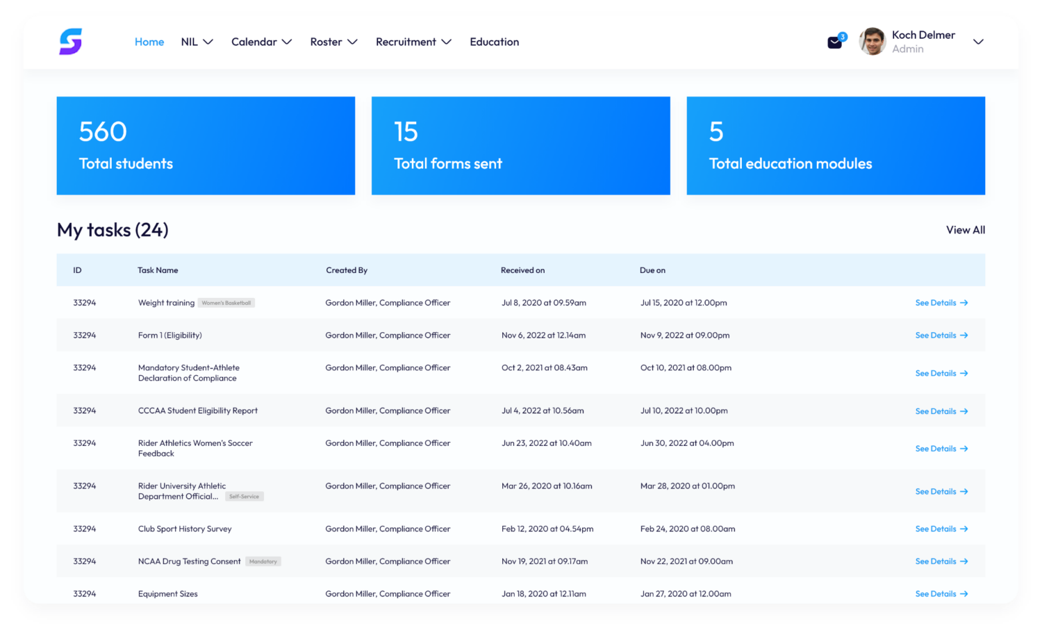 Spry | Mission Control for Your Athletic Departments