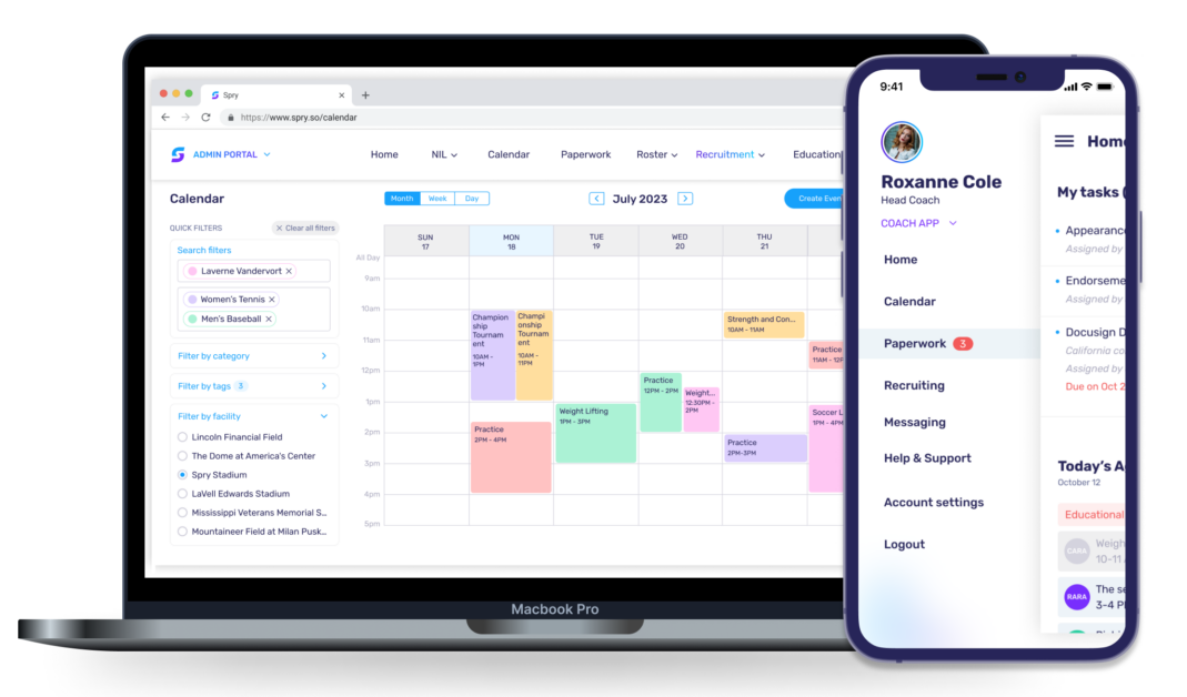 Spry | All-In-One Intercollegiate Athletics Management Tool
